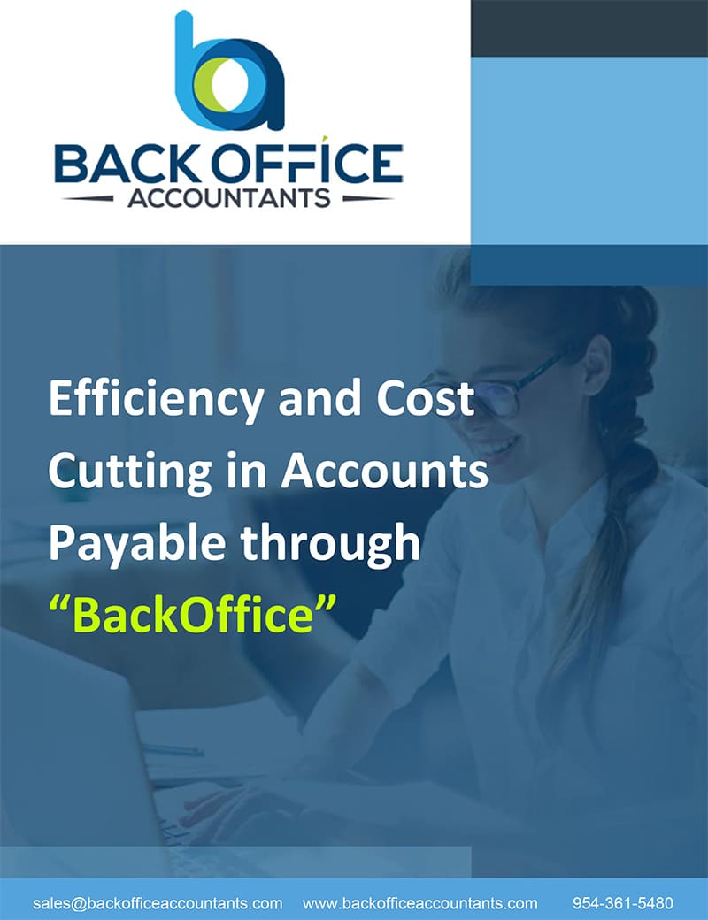 Back Office Accountants - Accounts Payable Processing Specialists